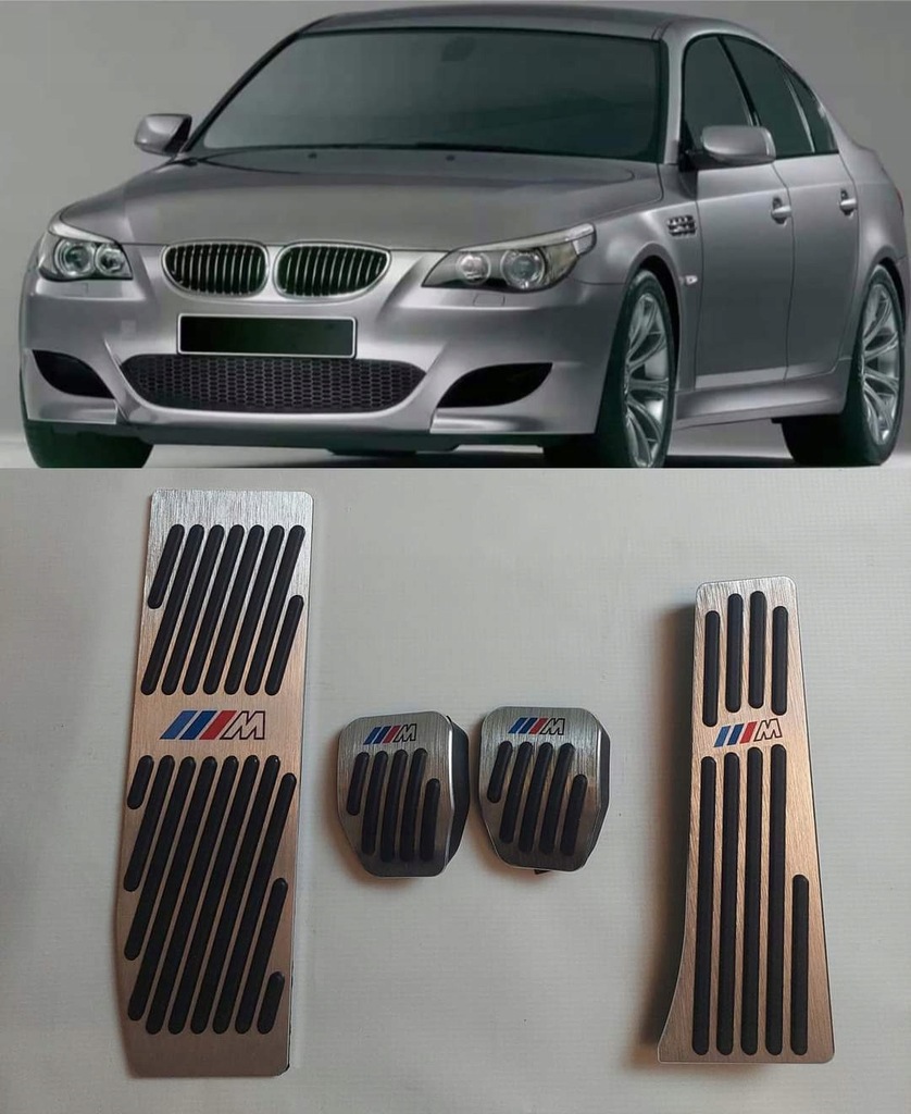 NAKŁADKI NA PEDAŁY BMW E60/E61/E90/E91/E92 M POWER - 13110597137 - oficjalne archiwum Allegro