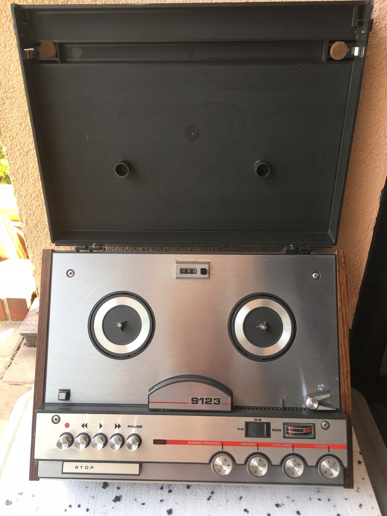 Magnetofon Szpulowy Philips 9123 - 13928550151 - oficjalne archiwum Allegro