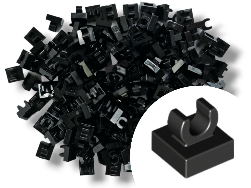 LEGO 15712 Plate TILE UCHWYT 1x1 Czarny 25 szt - 13751475786 ...