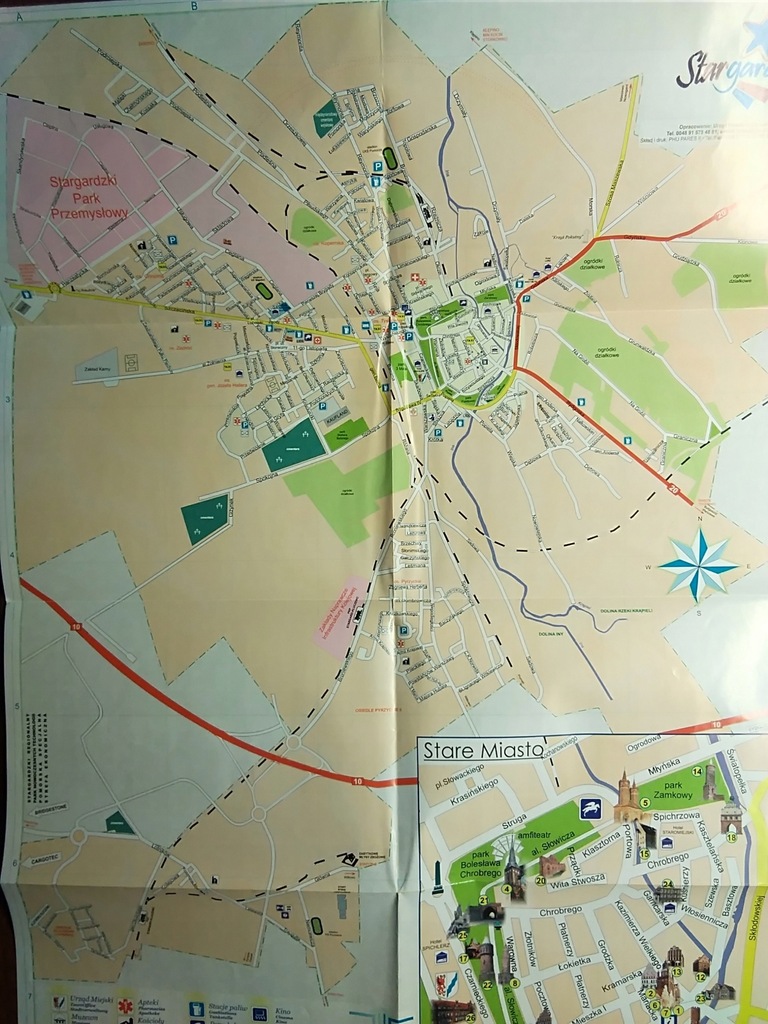 STARGARD plan miasta mapa - 10200379583 - oficjalne archiwum Allegro