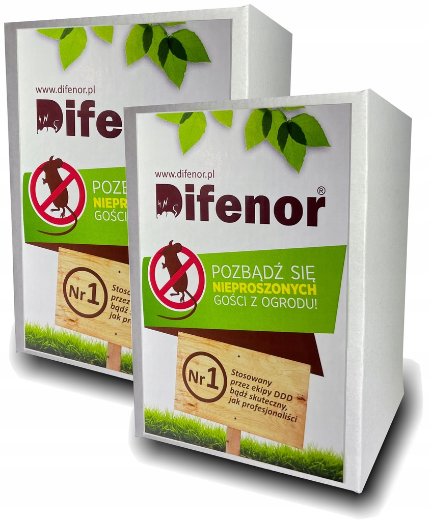 Difenor Profesjonalny Środek Na Krety Nornice 2szt - 12817200773 ...