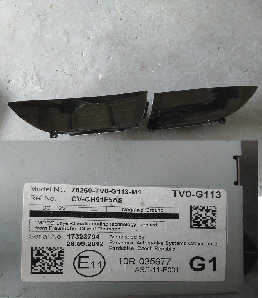 HONDA CIVIC UFO IX WYSWIETLACZ 78260-TV0-G113-M1 - 9834993362 ...