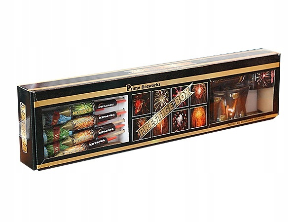 PRESTIGE BOX ZESTAW FAJERWERKÓW I RAKIET TRIPLEX - 7752817198 ...