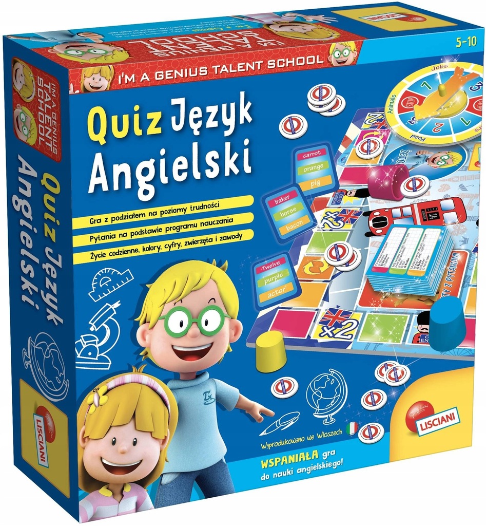 GRA EDUKACYJNA ZABAWA i NAUKA JĘZYKA ANGIELSKIEGO - 11437209071 - oficjalne archiwum Allegro