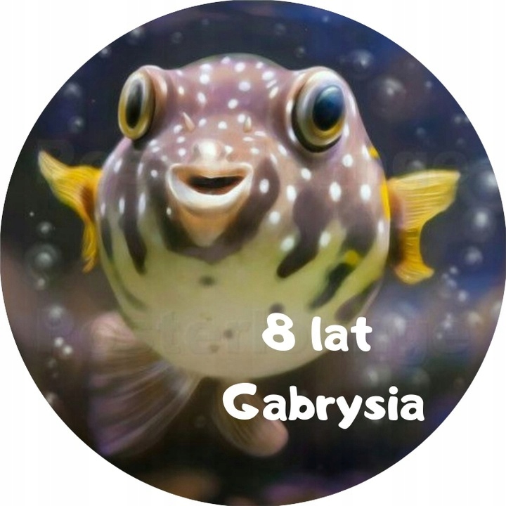 Opłatek na tort RYBKI żółta 20cm GRATIS+NAPIS - 9944630502 - oficjalne ...