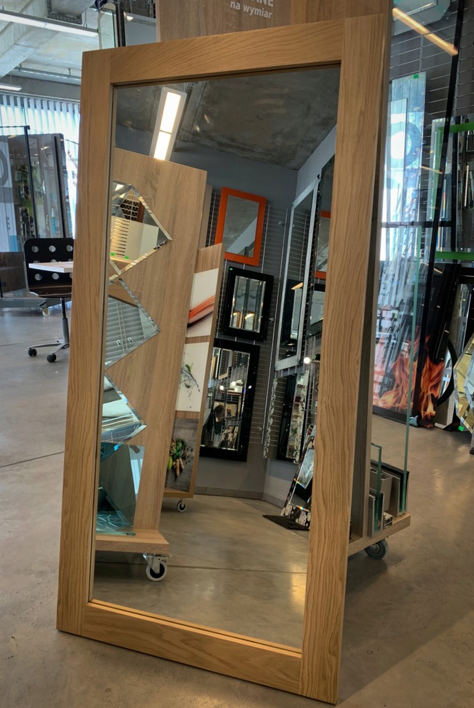 LUSTRO ŚCIENNE PIONOWE - WSZYSTKIE WYMIARY - DĄB - 12353749110 ...