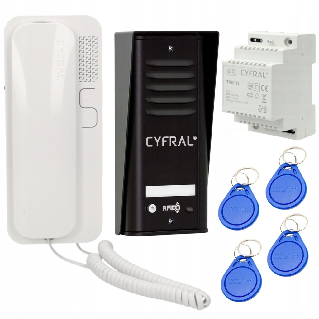 DOMOFON CYFRAL COSMO 1lokator pastylki zbliżeniowe - 6872527493 ...