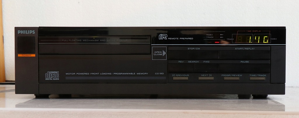 Odtwarzacz CD Philips CD150 analogowy dźwięk CDM 2/10 D/A TDA 1540 x2 ...