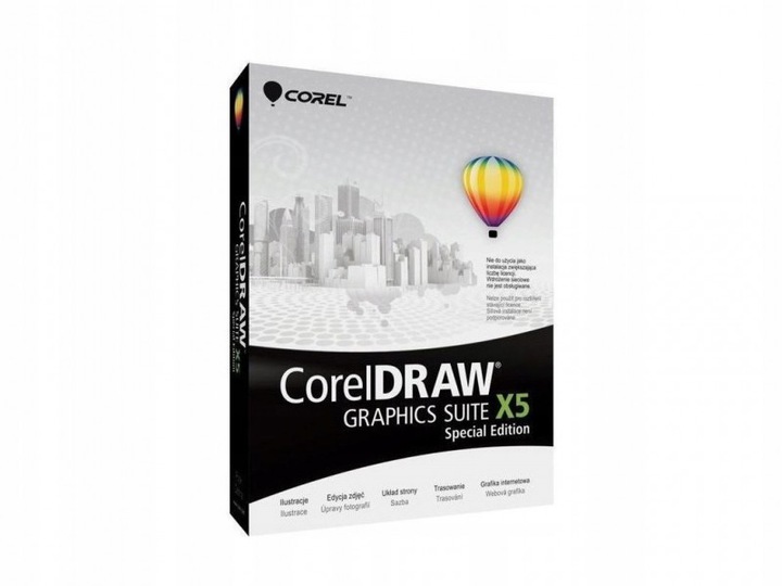 Corel CorelDraw X5 SE 1 PC / EN BOX - 13675607562 - oficjalne archiwum Allegro
