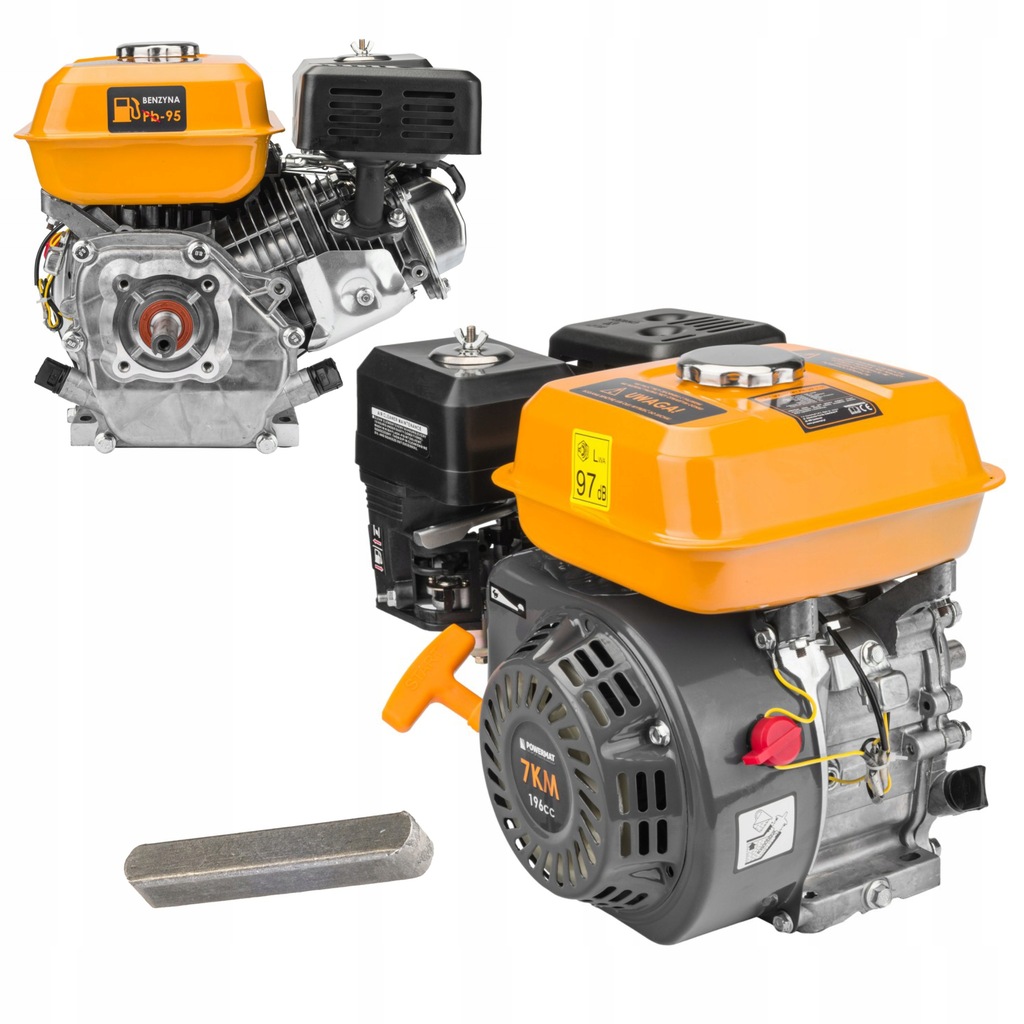 SILNIK SPALINOWY 7KM WAŁEK 19MM GX160 DO ZAGĘSZCZARKI AGREGATU OHV +OLEJ - 16356676488 ...