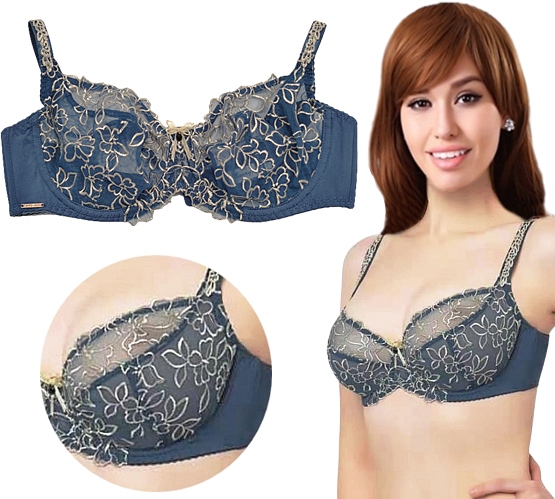 BIUSTONOSZ MIĘKKI SOFT LANNY MODE 11410 morski 85C - 14181026233 - oficjalne archiwum Allegro