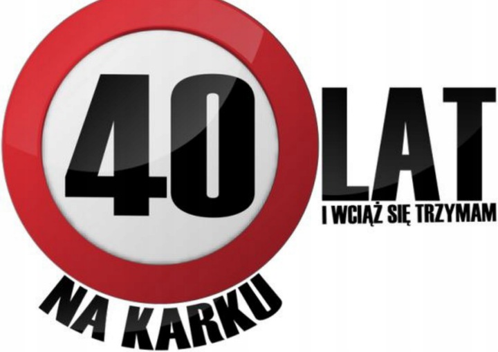 OPŁATEK URODZINY 40 LAT ZNAK A4 GRATIS+NAPIS - 9922354701 - oficjalne ...