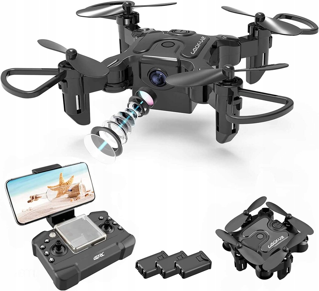 4DRC V2 Mini Dron dla dzieci z kamerą 720p Wifi - 13751398327 ...