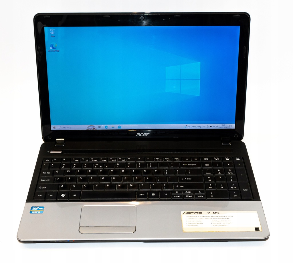 Acer E1-571G i5-3210M 15.6'' 6GB 500GB GT620M W10 - 13395297995 - oficjalne archiwum Allegro