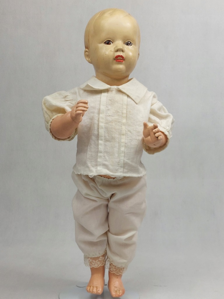 Stara lalka Theodor Reinke szklane oczy 39cm - 12077416865 - oficjalne ...