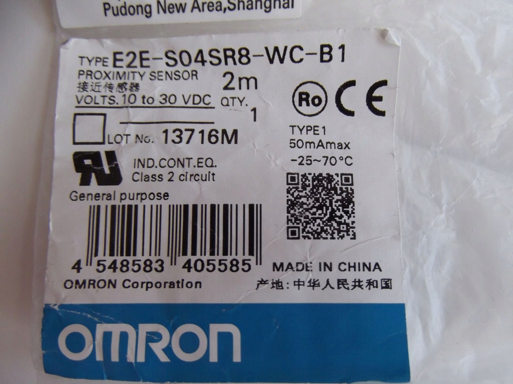 Czujnik indukcyjny Omron E2E-S04SR8-WC-B1 - 12367232257 - oficjalne archiwum Allegro