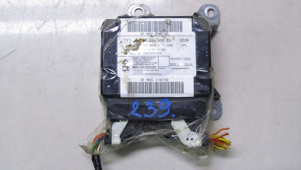 CITROEN C3 III SENSOR AIRBAG 9829442880 16-19 - 13719366688 - oficjalne ...