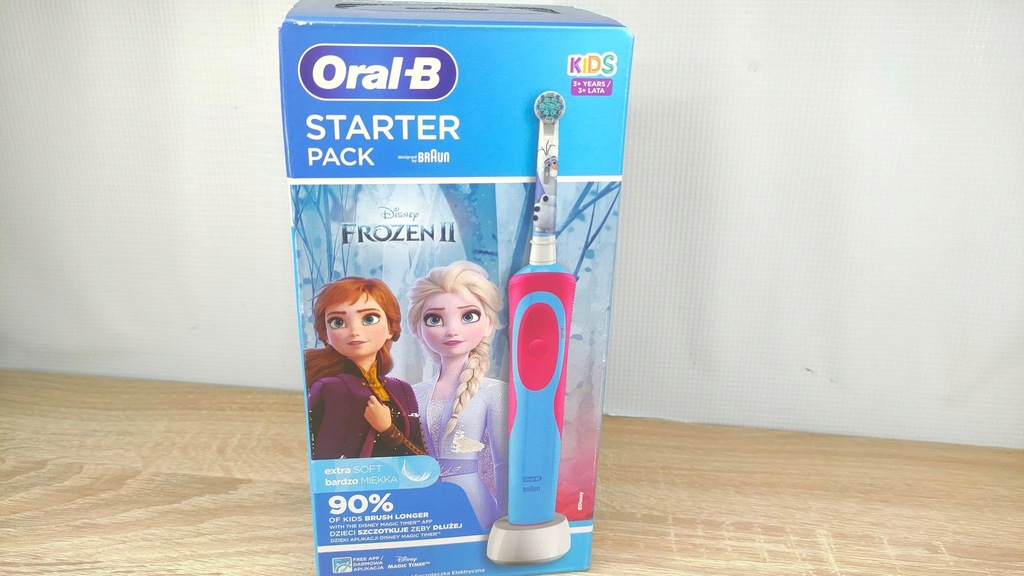 Szczoteczka elektryczna Oral-B Disney Frozen II - 12456042411 - oficjalne archiwum Allegro