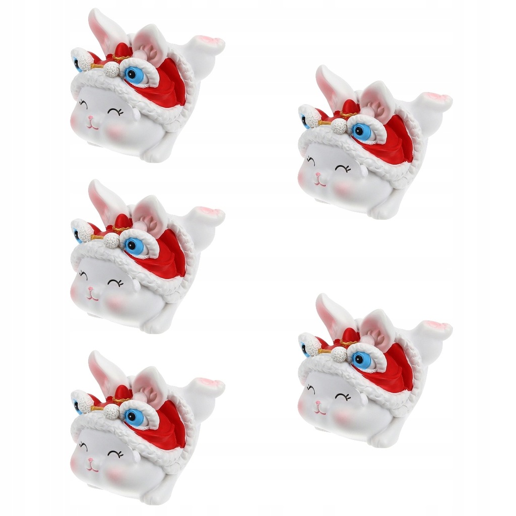 5x Królik figurka Królik statua Lew taniec rysunek - 12997199682 ...