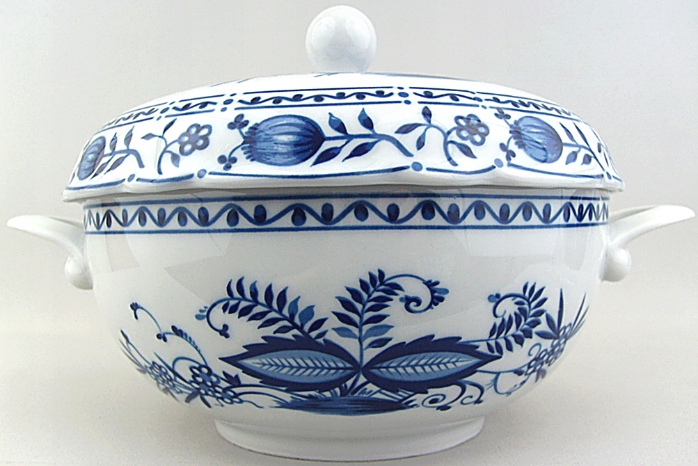 # TERRYNA / WAZA - wzór CEBULOWY, KAHLA 1957 - 14073342320 - oficjalne archiwum Allegro