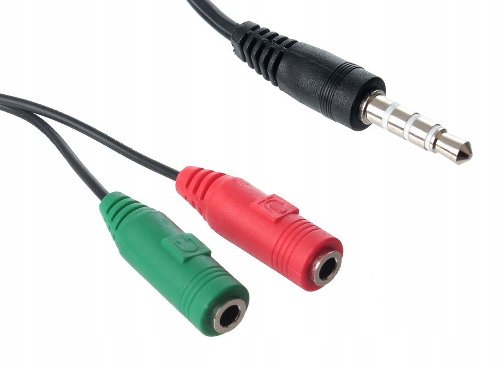 Kabel Adapter Mini Jack 3-4 pin Słuchawki Mikrofon - 7771548029 ... Kabel Adapter Mini Jack 3-4 pin Słuchawki Mikrofon - 7771548029 ...