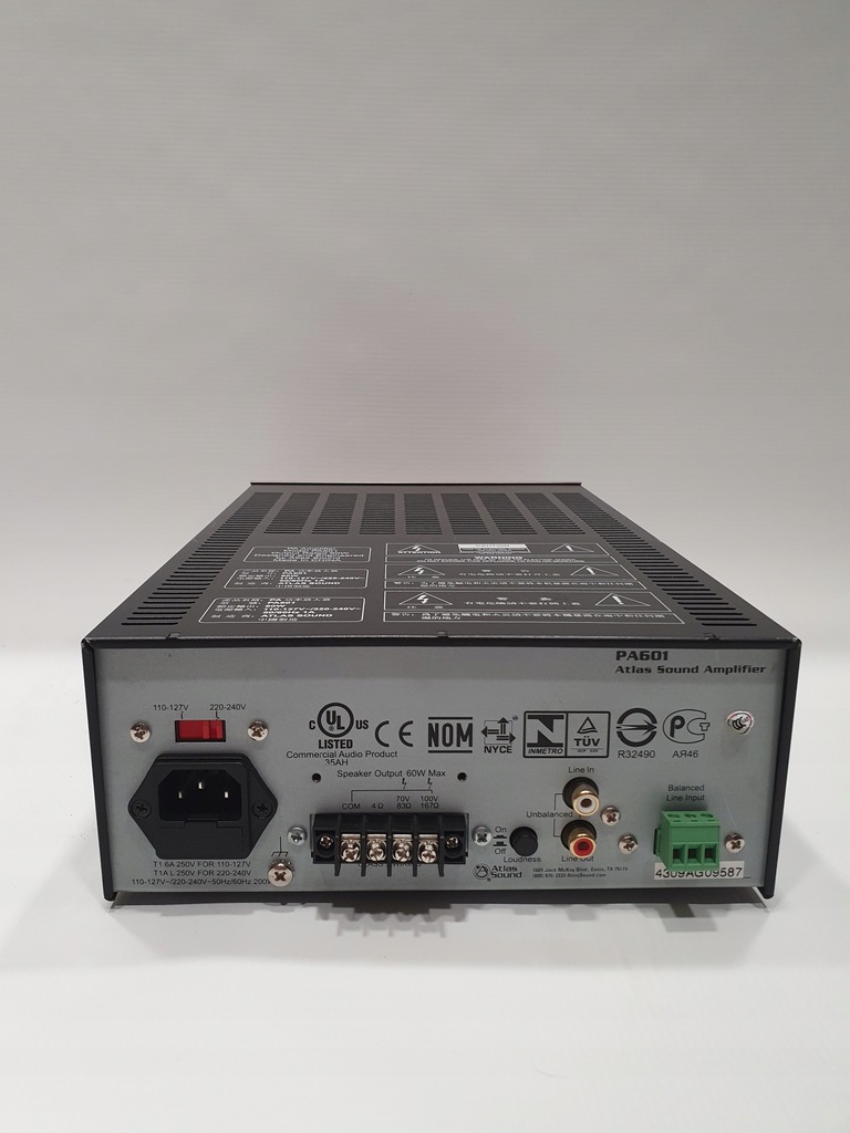 Wzmacniacz mocy Atlas Sound PA601 60 W - 10967359896 - oficjalne ...