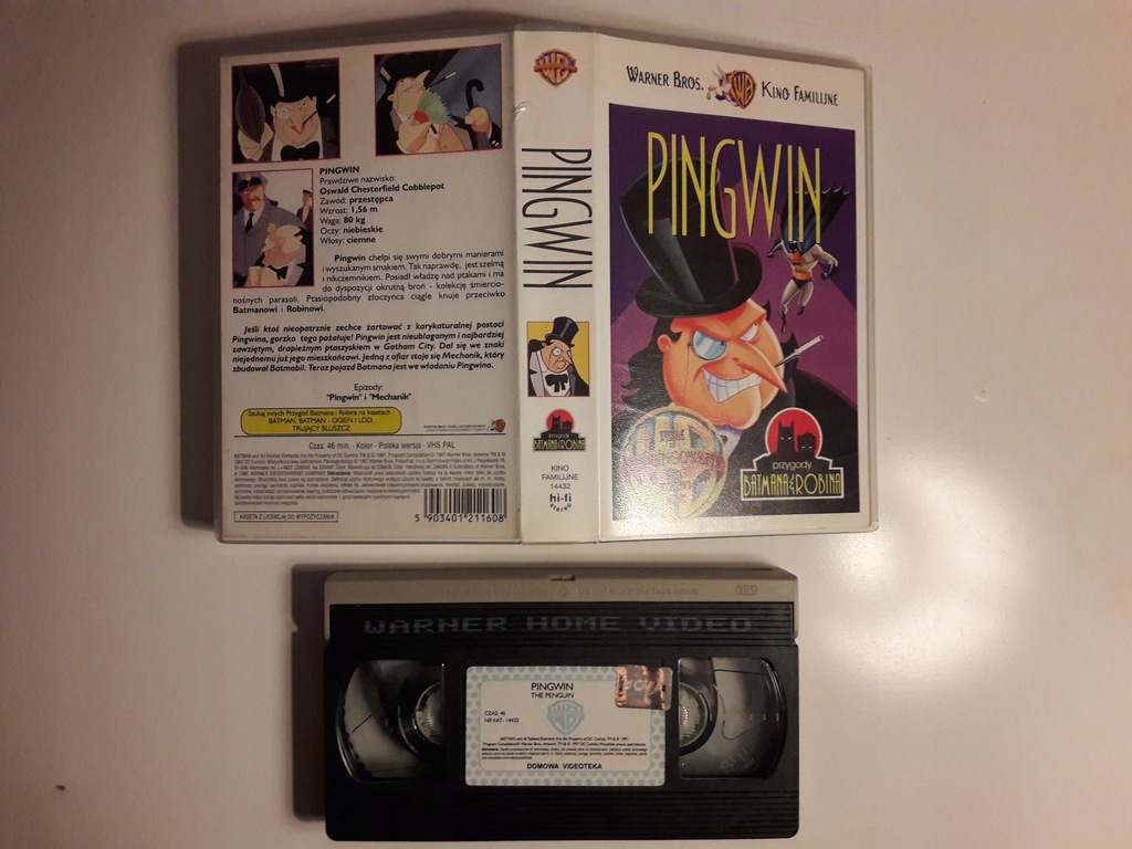 Batman Animated Series serial bajka Pingwin VHS PL - 8819498613 ...