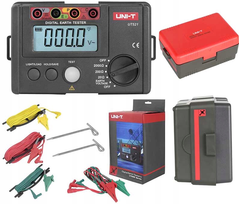 MIERNIK REZYSTANCJI UZIEMIENIA UNI-T UT-521 - 8252851020 - oficjalne archiwum Allegro