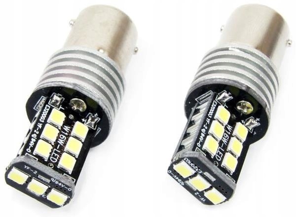 ŻARÓWKI P21W LED CAN-BUS BA15s 12V białe 5600K kpl - 9470864233 ...