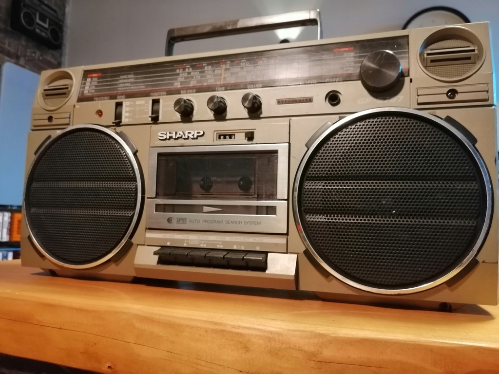 Radiomagnetofon Boombox Sharp GF-5757 - 11408509173 - oficjalne archiwum Allegro