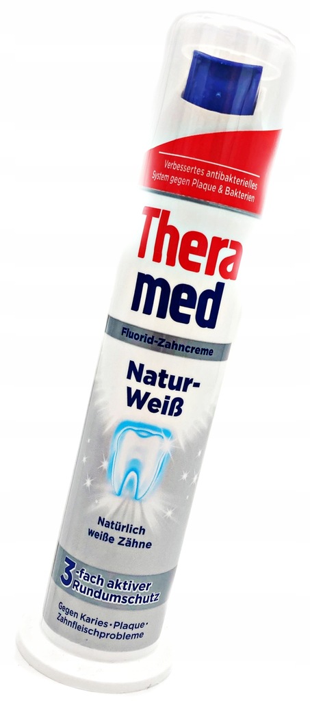 THERA MED PASTA DO ZĘBÓW WYBIELAJĄCA W TUBCE 100ml - 12409465906 ...