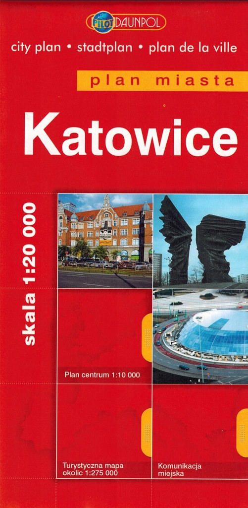 KATOWICE PLAN MIASTA / MAPA 1:20 000 DAUNPOL - 5635998868 - oficjalne archiwum Allegro