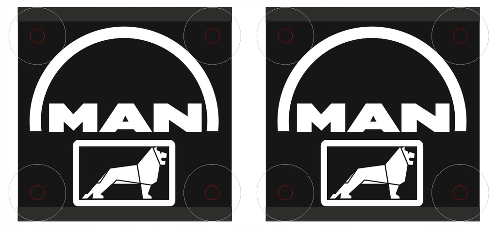 Tabliczka narożnikowa MAN LOGO tablica LED narożna - 7809480653 ...