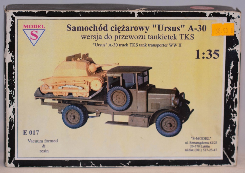 "Ursus" A-30 truck TKS tank tra. WWII S-MODEL E017 - 13374573748 ...