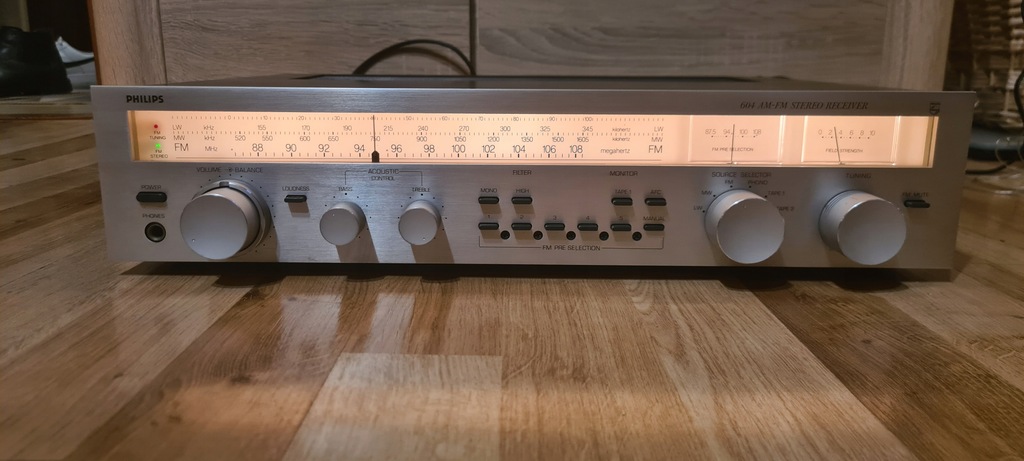 Amplituner Philips 604 AM-FM - 11974196391 - oficjalne archiwum Allegro