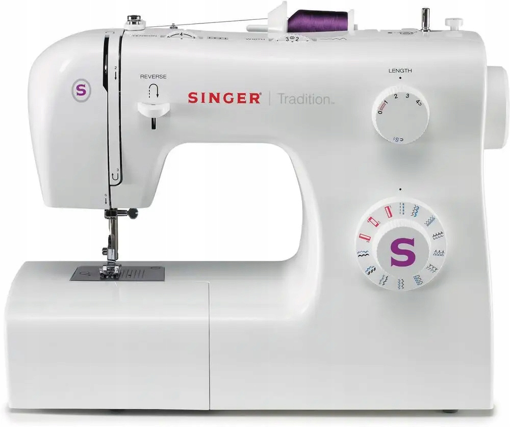 MASZYNA DO SZYCIA SINGER 2263 OBSZYWANIE DZIUREK - 11446433766 ...