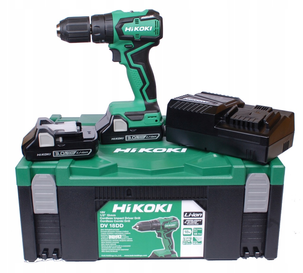 Wkrętarka 18V Li 2x3Ah UDAR 2-biegi HIKOKI DV18DD - 11649522122 - oficjalne archiwum Allegro