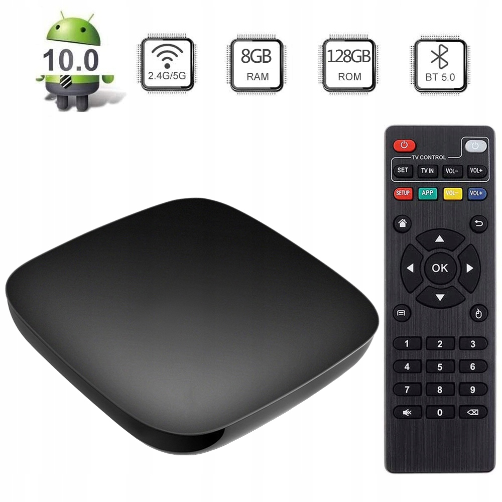 Android 10.0 TV Box,8 GB RAM 128GB ROMSmart TV Box - 10906790275 ...
