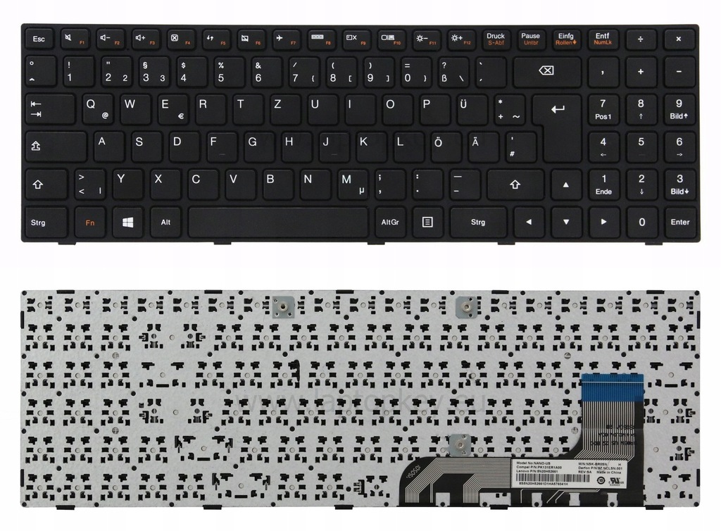 Klawiatura do Lenovo IdeaPad 100-15 100-15iBD 100-15iBY 300-15 B50-10 - 13988005867 - oficjalne ...