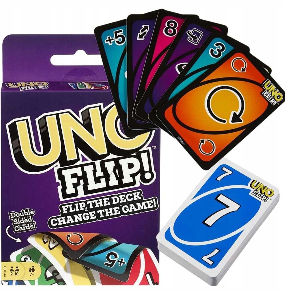 Купить Карточная игра Uno Flip Card. Детские семейные карты.: отзывы ...