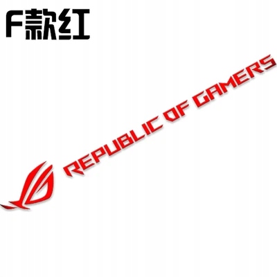 Asus ROG Republic of Gaming Metal Logo Sticker For Laptop Tablet ...