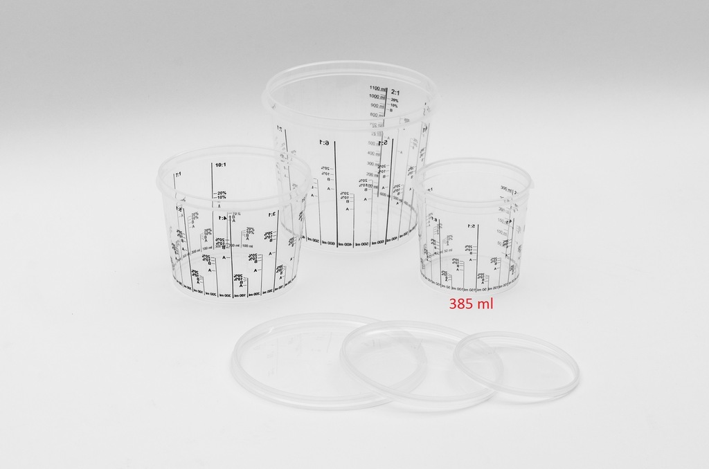 Kubek do mieszania farb i lakierów 385ml - 25 szt - 12614860047 - oficjalne archiwum Allegro