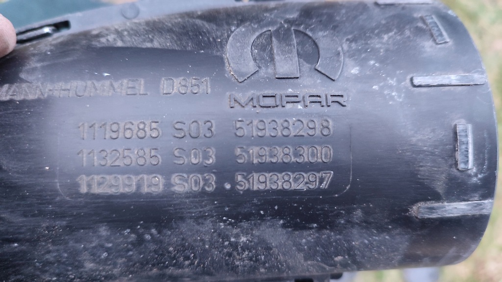 JEEP renegade przewód rura powietrza 51938297 - 13489090404 - oficjalne ...