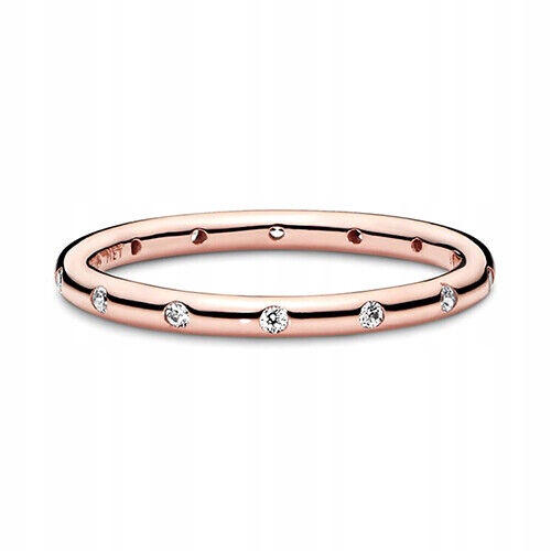 Pierścionek obrączka Pandora 180945CZ 14 PC49 - 14260890324 - oficjalne ...
