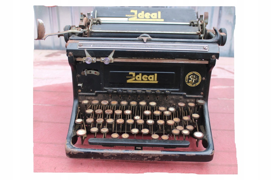 Stara maszyna do pisania Naumann Ideal - 13097359593 - oficjalne ...