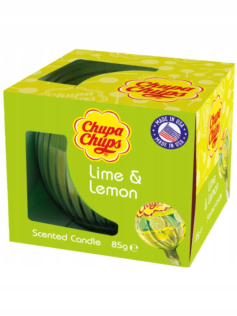 CHUPA CHUPS świeca zapachowa 85g Lime Lemon -USA- - 12577194683 ...