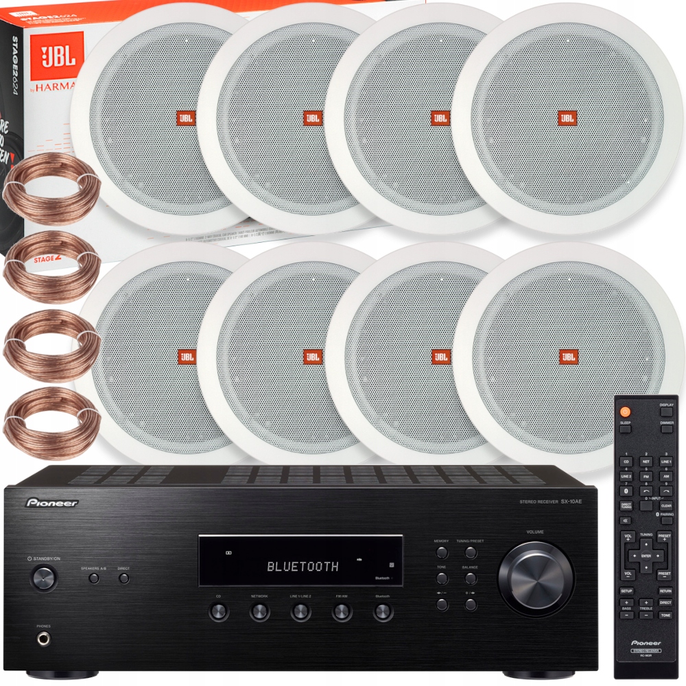 NAGŁOŚNIENIE SUFITOWE JBL WZMACNIACZ BLUETOOTH - 13928404644 - oficjalne archiwum Allegro