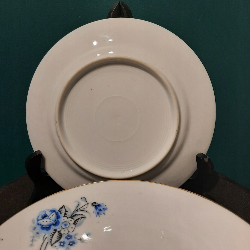 Wyprzedaż ! Piękne talerze deserowe w kwiaty kpl 6 - 13334555624 - oficjalne archiwum Allegro