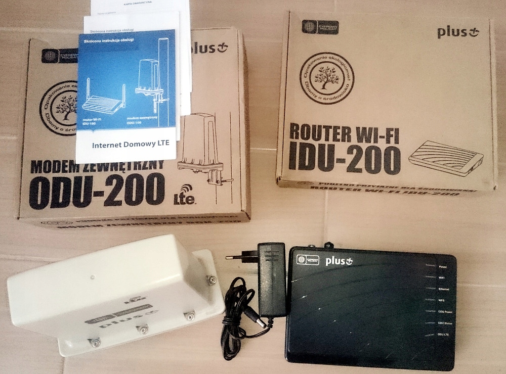 ZESTAW ROUTER MODEM ODU IDU 200 PLUS GW - 11368069337 - oficjalne ...