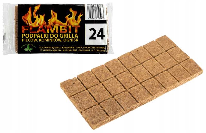 Podpałka do grilla szara 24 kostki Flambit - 12033639618 - oficjalne ...